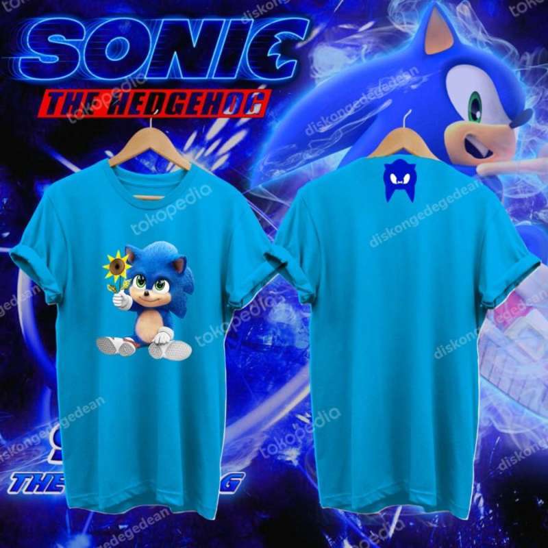 Jual Baju Kaos Sonic The Hedgehog - Knuckle - Tails - Tshirt Sonic Type ...