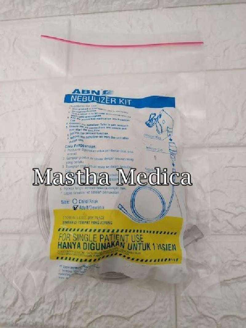 Promo Nebulizer Kit Abn Dewasa Adult (masker, Selang, Tempat Obat) Abn ...