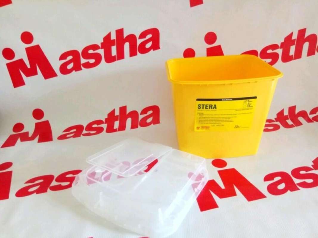 Promo Sharp Container STERA Tempat Sampah Limbah medis/ Jarum 5 Liter L ...
