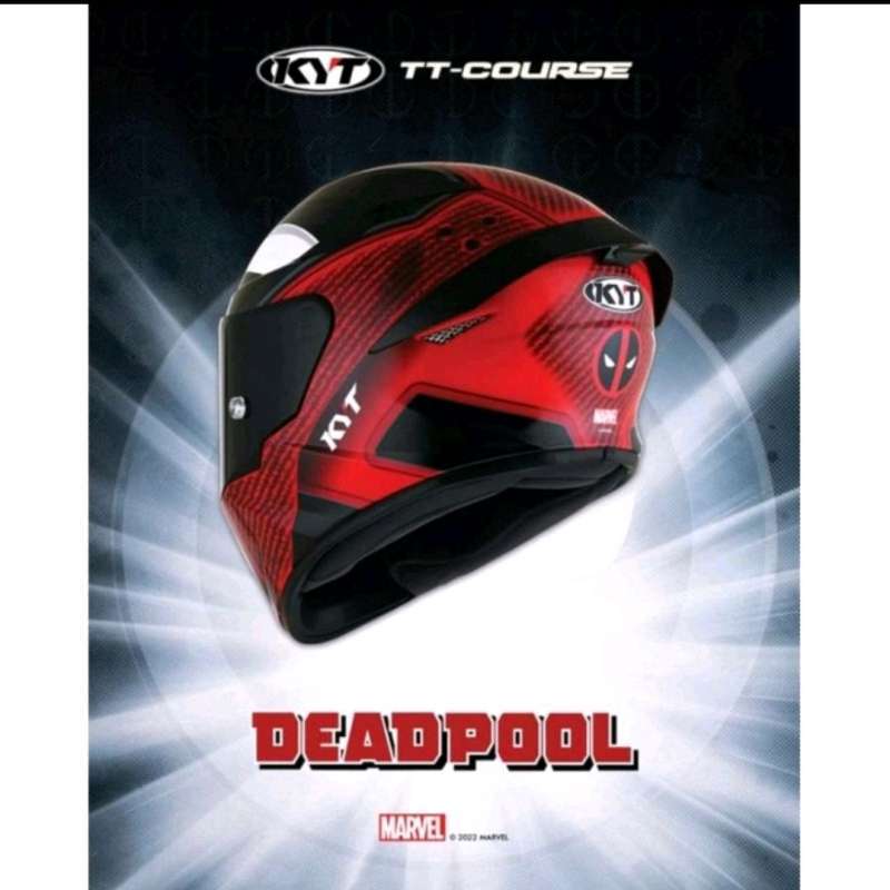 Jual KYT TT COURSE LIMITED EDITION MARVEL DEADPOOL di Seller 88 helmet - Kota Surabaya, Jawa ...