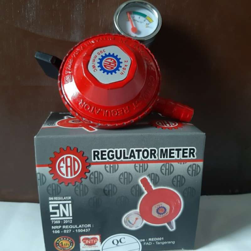 Jual Regulator Meter Gas Lpg Tekanan Rendah Ber (sni) Fad -red 001 Di ...