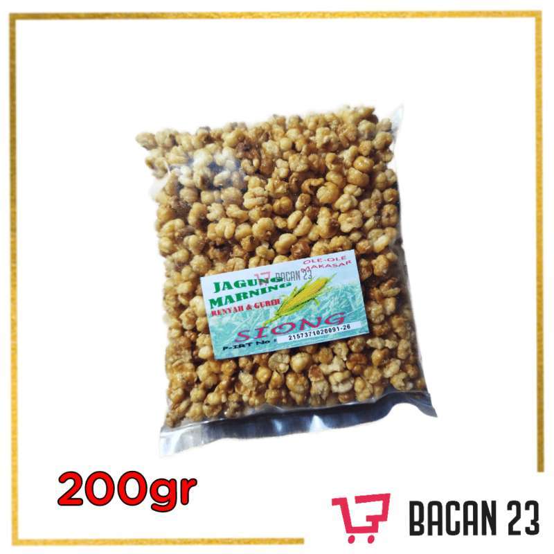 Jual Jagung Marning Siong ( 200 gr ) / Oleh - Oleh Khas Makassar / Ole ...