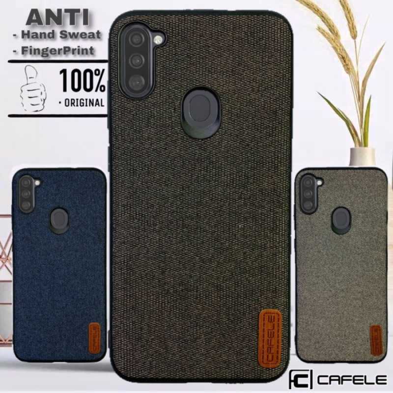 Promo SAMSUNG GALAXY M11 M115 DENIM FABRIC CAFELE ORIGINAL CASE ...