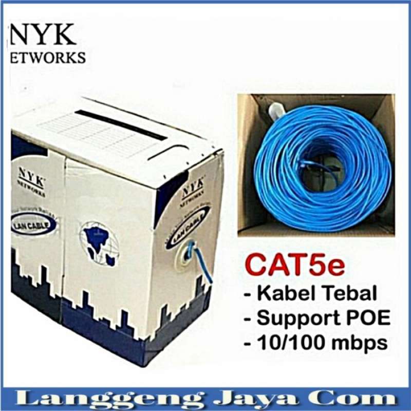 Promo Kabel Lan Rol Cat 5 Nyk 305M Kabel Buat Jaringan Internet Cat5 ...