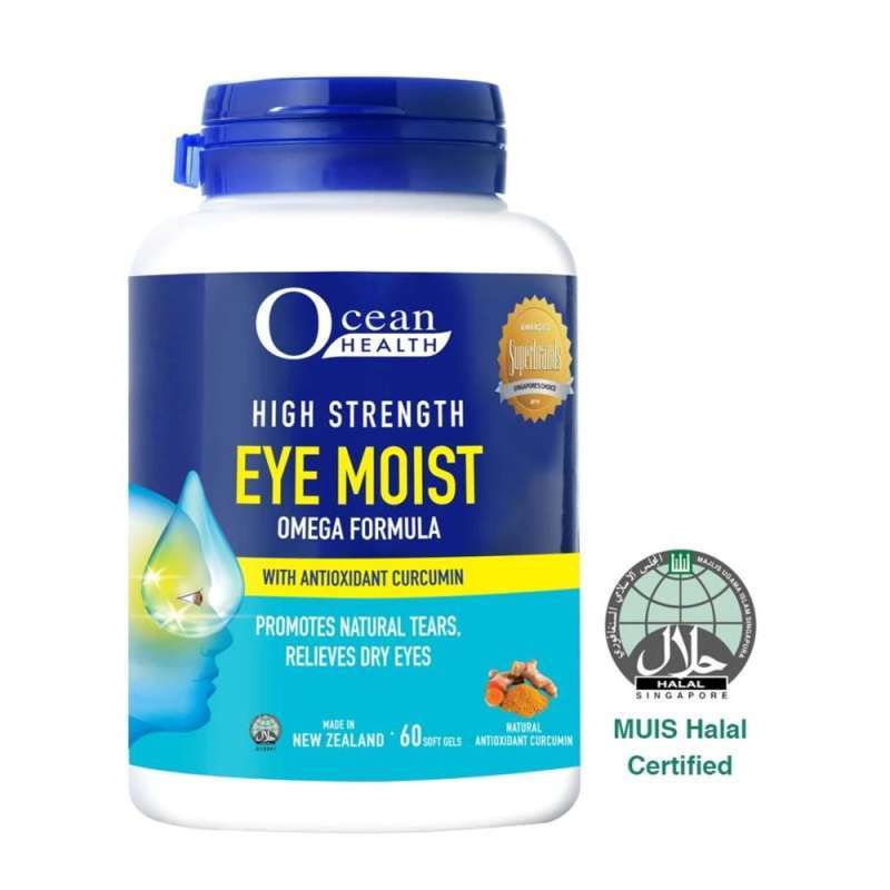 Jual Ocean Health High Strength Eye Moist Omega Formula Softgel 60s Di ...