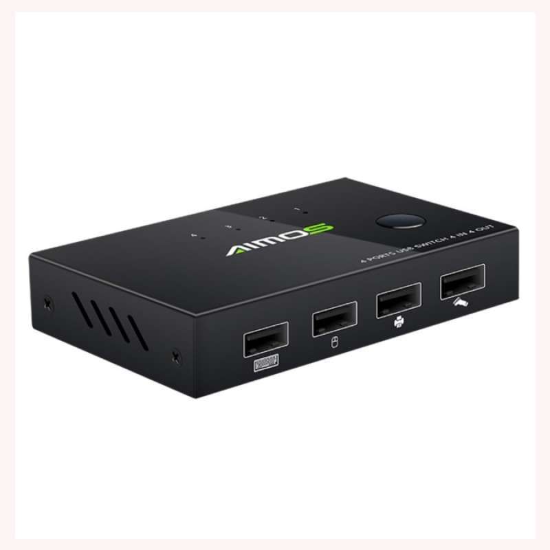 Jual New AIMOS USB 2.0 Switcher 4 in 4 Out KVM Switch Splitter 4 PC ...