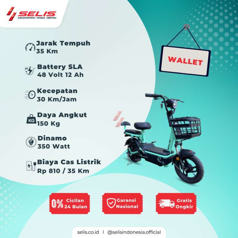Jual Selis Sepeda Listrik Wallet Di Seller Selis Indonesia Official ...