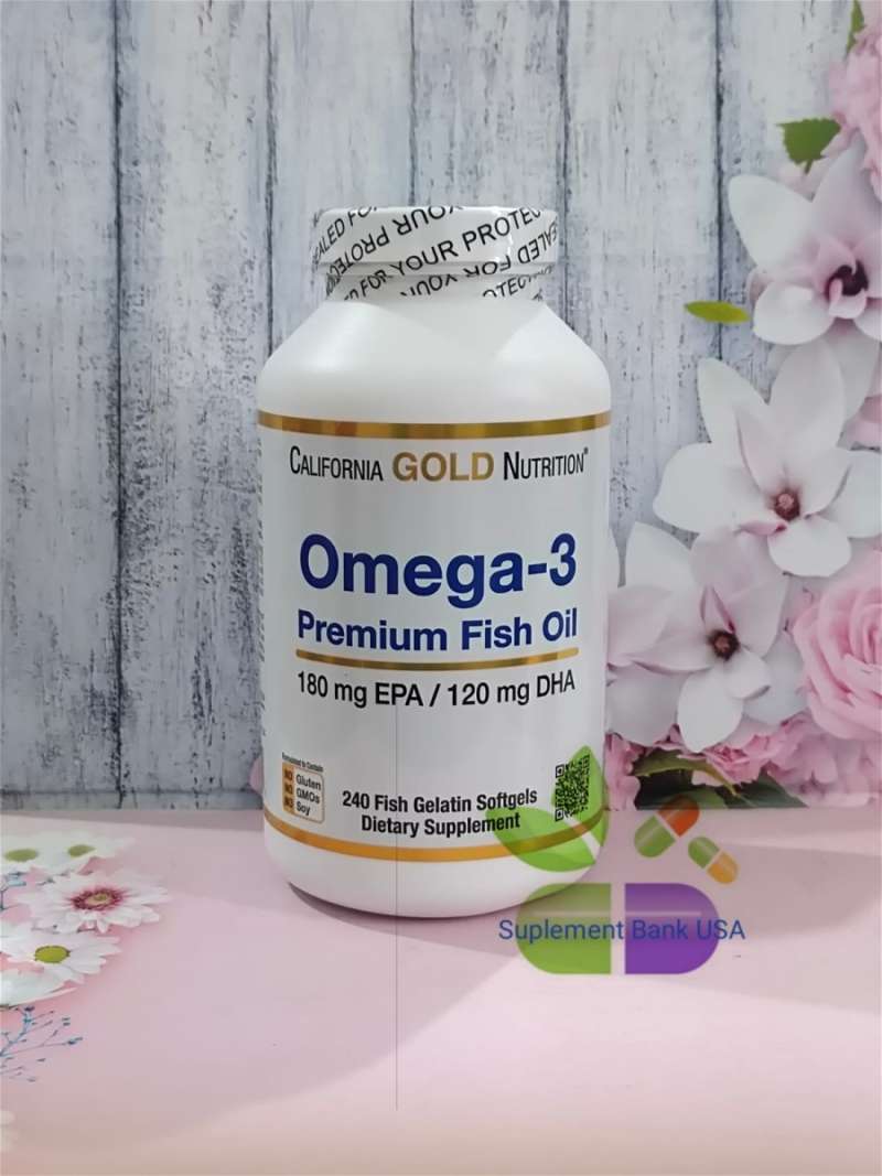 Jual (dijamin Original) California Gold Nutrition Omega3 Premium Fish Oil 240 Softgels Di Seller ...