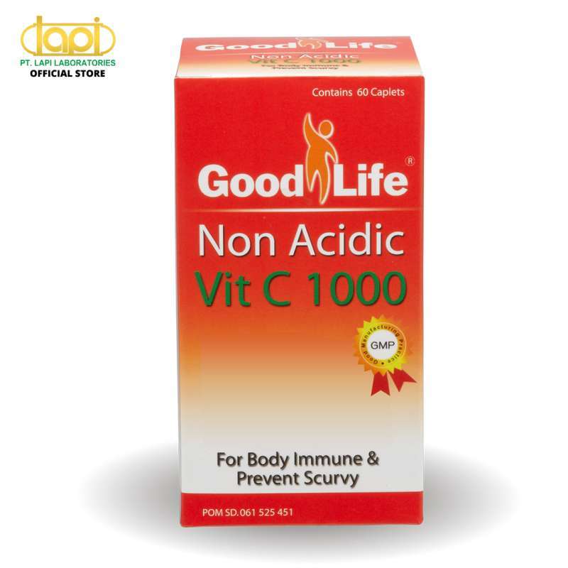 Jual Good Life Vit C 1000 Non Acidic - Botol isi 60 Tablet ...