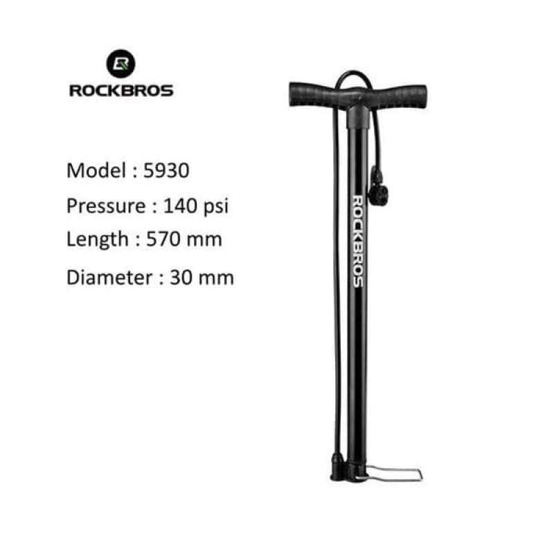 Promo Pompa Sepeda Rockbros Pump Mtb Roadbike Presta Bola 5930 140psi ...