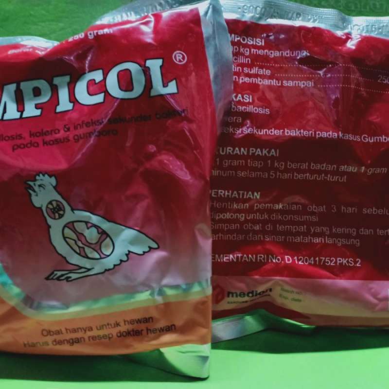 Promo Ampicol 250Gr Obat Ayam Burung Sakit Infeksi Kolera Gumboro ...