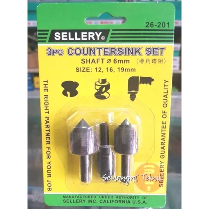 Jual 3PCS MATA BOR COUNTERSINK KAYU SEKRUP SKRUP TANAM SET SELLERY 26 ...