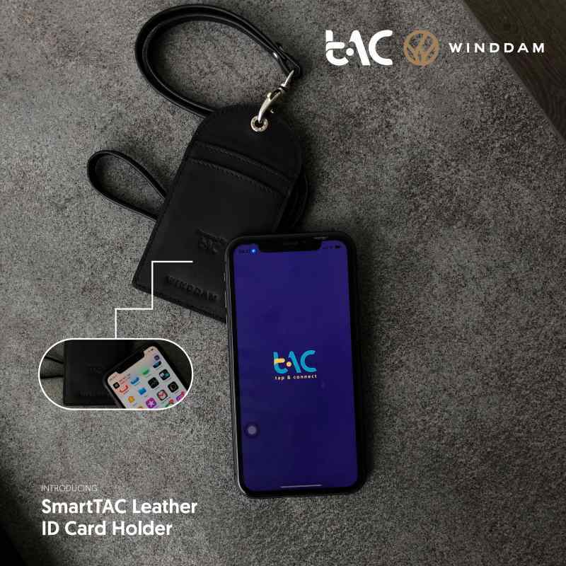 Jual WINDDAM x TAC - SmartTAC Leather ID Card / ID Tag / Name Tag ...