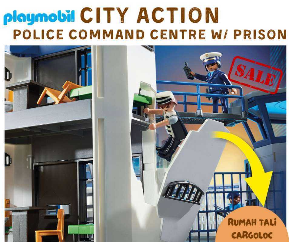 Jual Mainan Motorik Anak Playmobil City Action Police Command Centre ...