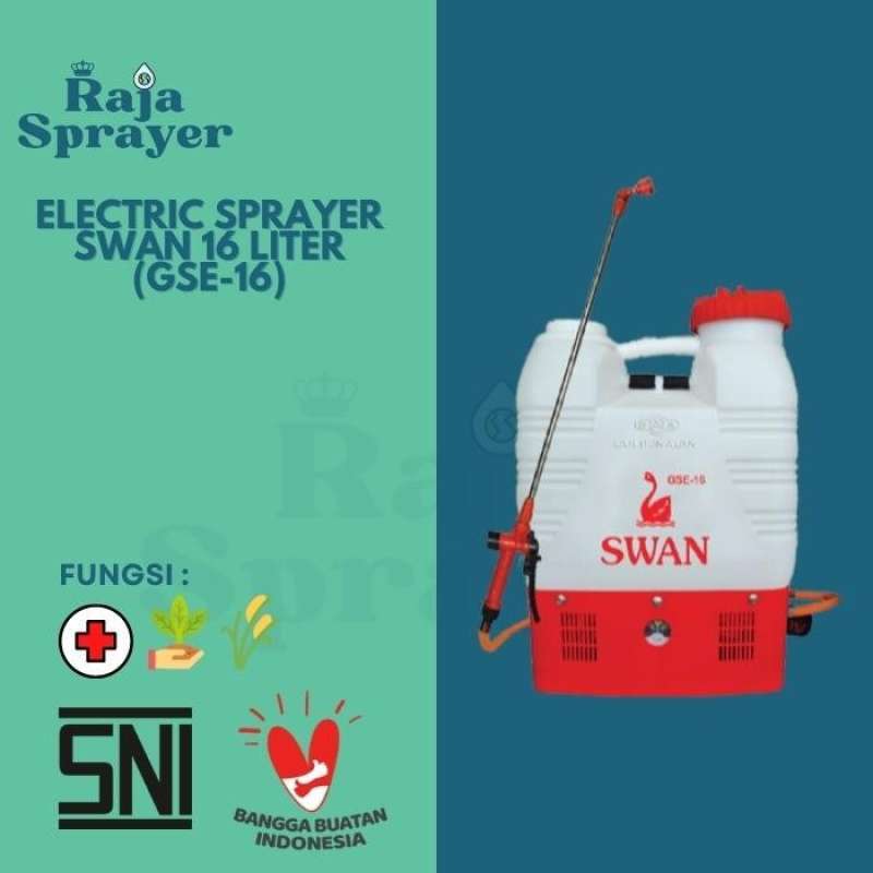 Jual SWAN SPRAYER ELECTRIC SEMPROTAN HAMA ELEKTRIK 16 LITER GSE-16 di ...