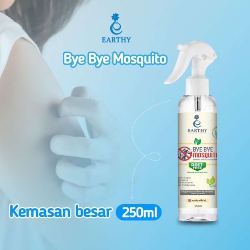 Promo Earthy Bye Bye Mosquito 250Ml / Pengusir Nyamuk / Mosquito Repellent Diskon 17% di Seller ...