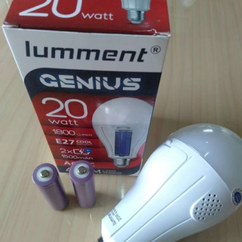 Jual Lampu Emergency Led Bohlam Ac - Dc Lumment Genius 20W di Seller ...