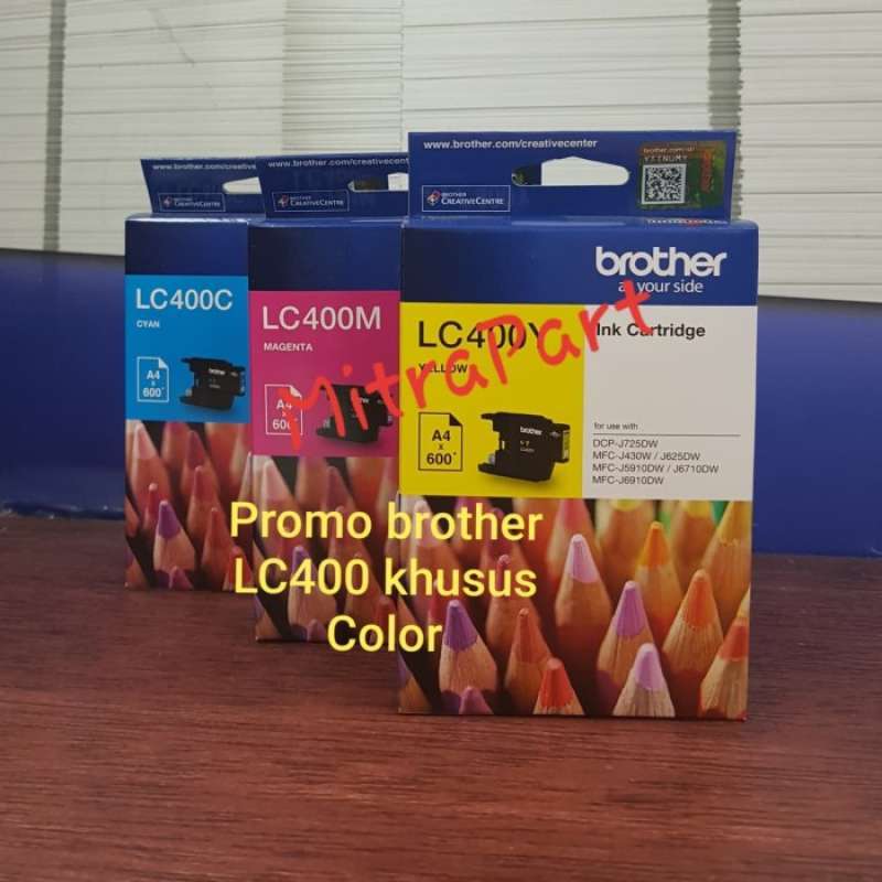 Promo Tinta Brother Lc400 Khusus Warna Diskon 12% di Seller Zevanya ...
