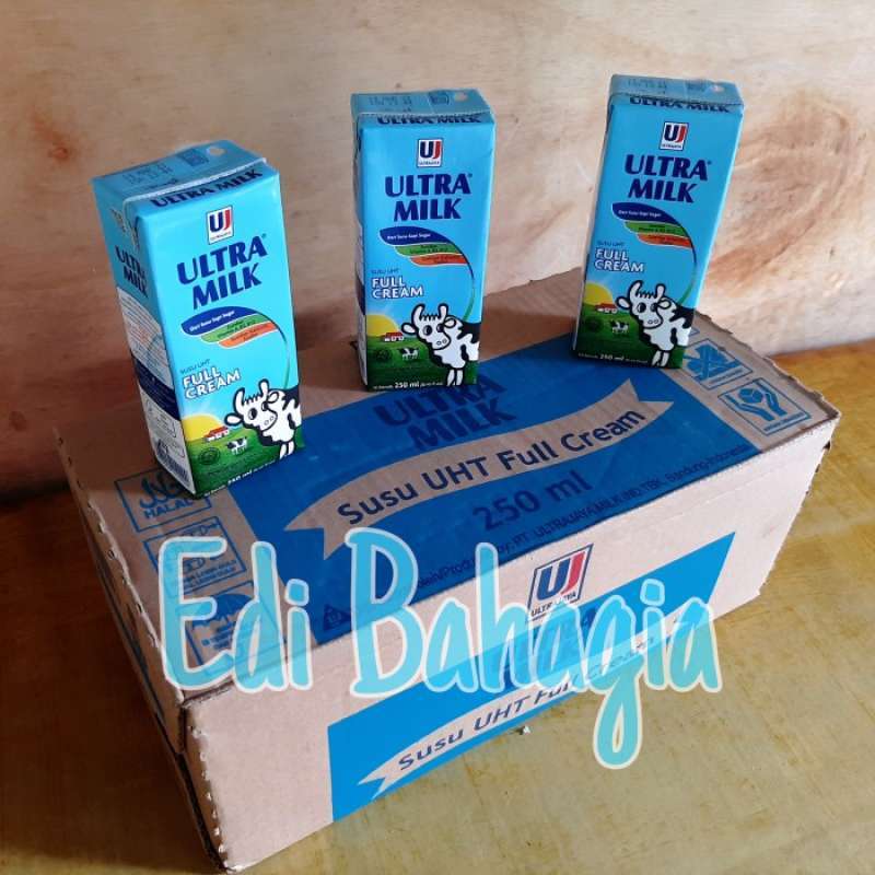 Promo Susu Ultra Milk Full Cream 250 Ml Box (1 Box = 24 Pcs) Diskon 12% ...