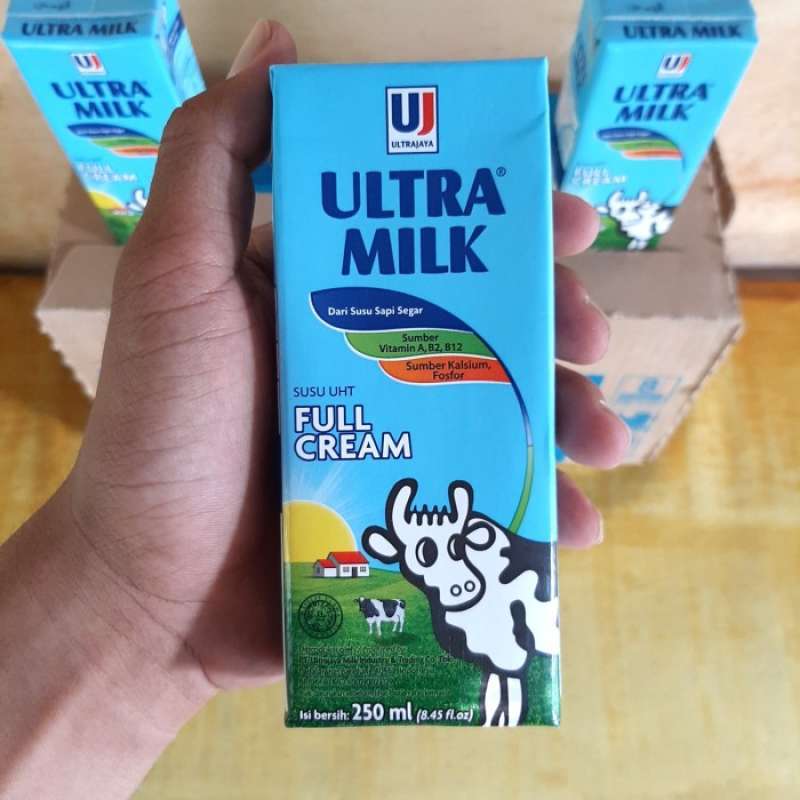 Promo Susu Ultra Milk Full Cream 250 Ml Box (1 Box = 24 Pcs) Diskon 12% Di Seller Dhiya.id Shop ...