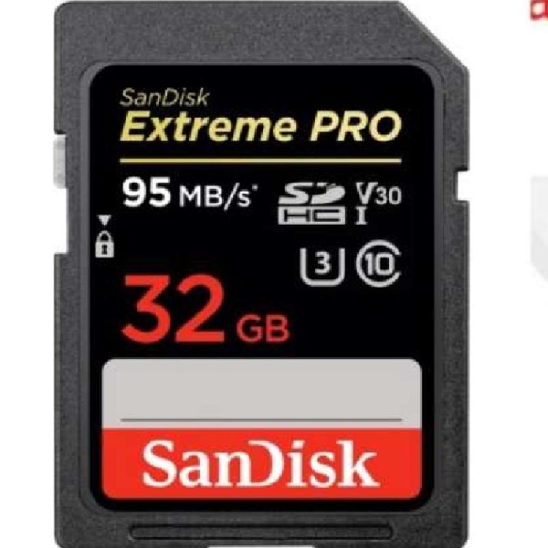 Promo Sandisk Extreme Pro Sd Card 32Gb Speed 95Mbps Memory Kamera Diskon 12% di Seller Ghazlan ...