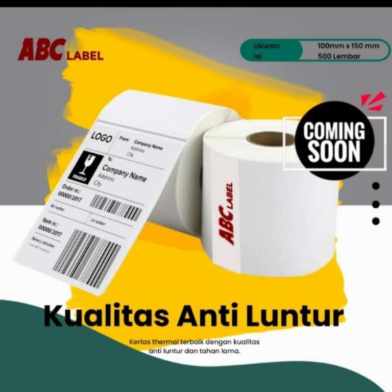 Jual Label Stiker Barcode/100 Mm X 150 Mm/ Harga Per Rol/500 Lembar di ...