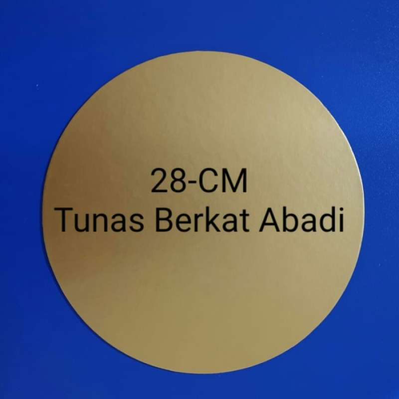 Jual Tatakan Kue Gold Bulat 28 Cm Greyboard Bulat Gold 28 Cm 25 Pcs Di Seller Gentastore