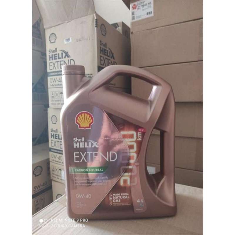 Jual Oli Mesin Mobil Shell Helix Extend 0W-40 SP Carbon Neutral 4 Liter ...