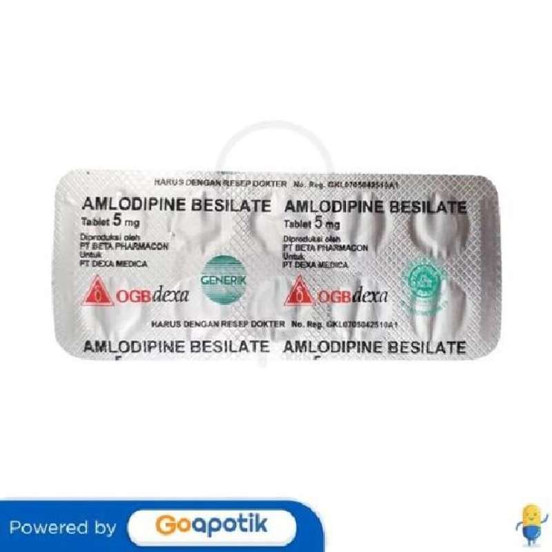 Jual Amlodipine Besilate Ogb Dexa Medica 5 Mg Strip 10 Tablet Di Seller ...