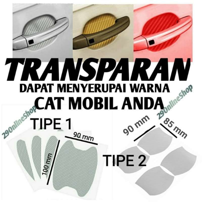 Jual STIKER TRANSPARAN STICKER PELINDUNG HANDLE PINTU CAR DOOR GUARD ...