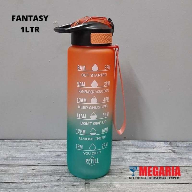 Jual Botol Minuman Viral 1liter / Botol FANTASY 8024 di Seller Megaria ...
