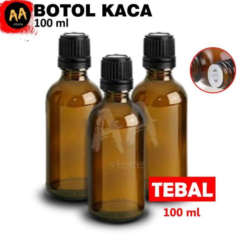 Promo BOTOL KACA/BELING/BOTOL PARFUM/BOTOL FILLER TEBAL 100 ML COKLAT ...