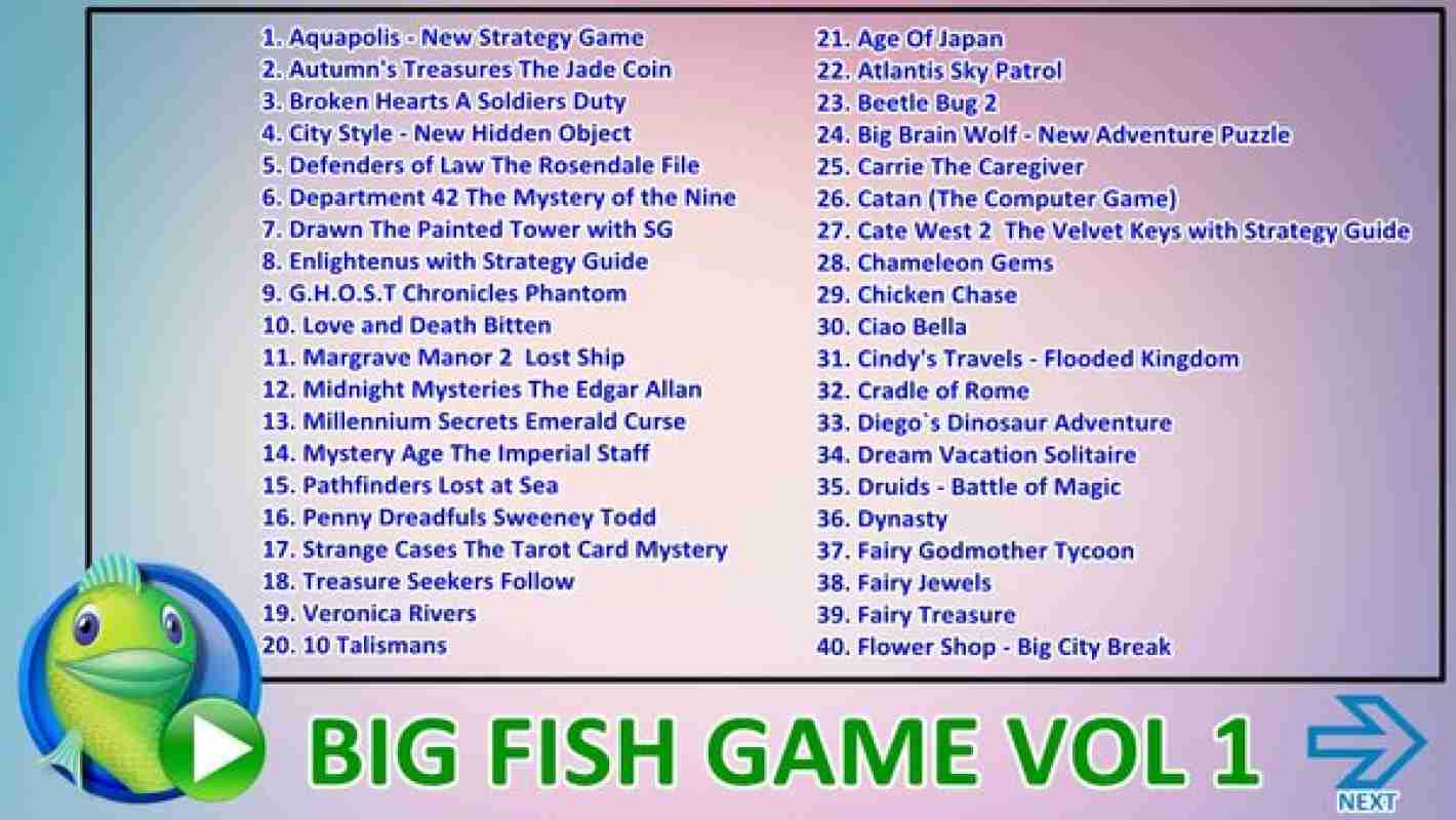 Jual Big Fish Games Collection Untuk Komputer Pc Laptop Di Seller ...