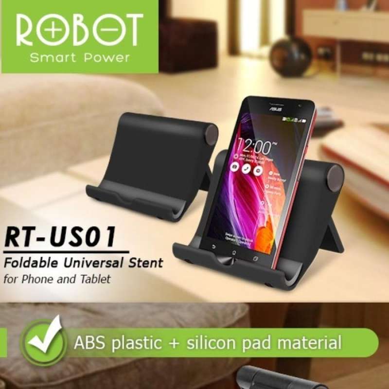 Promo STANDING HANDPHONE DAN TABLET ROBOT STANDING HOLDER MEJA DUDUKAN ...
