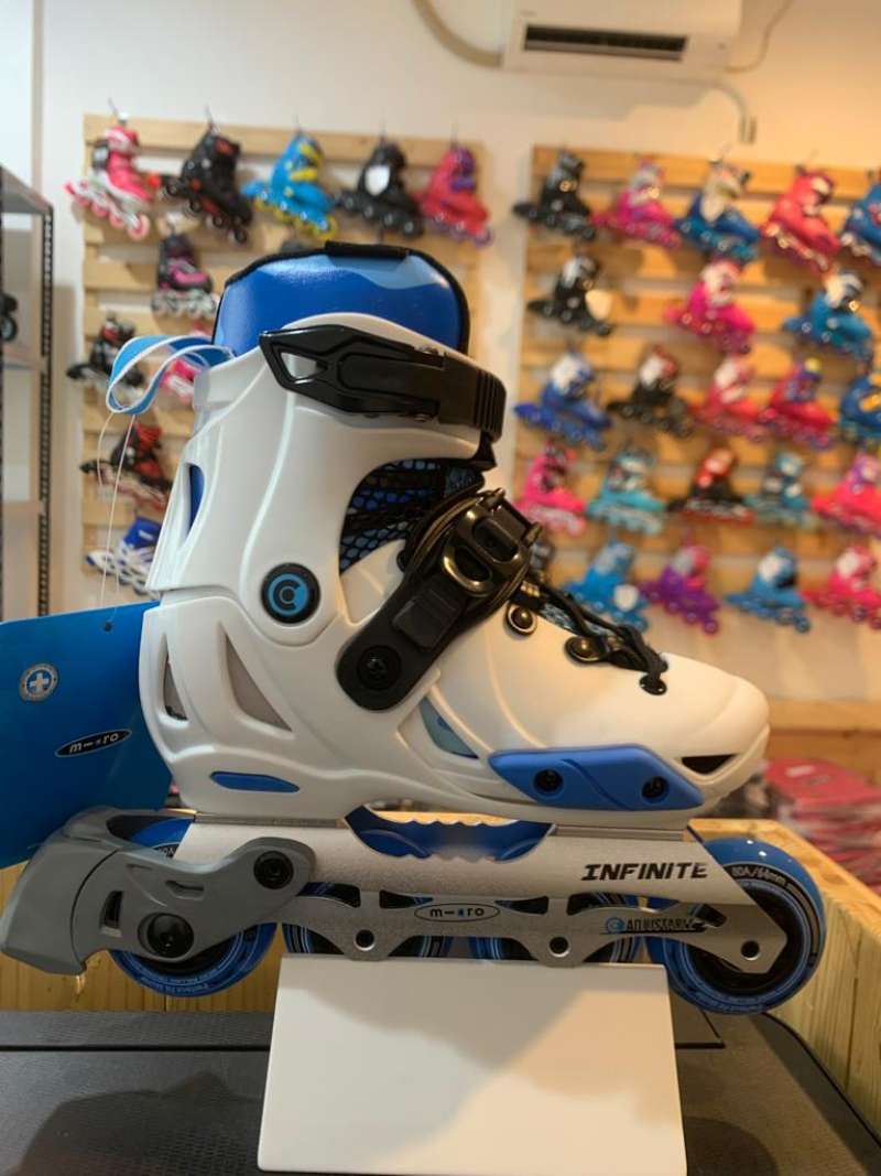 Jual Sepatu roda Inline Skate Micro Infinite White Blue di Seller ...
