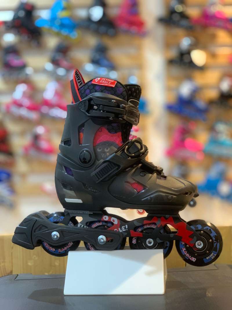 Jual Sepatu Roda Anak Inline Skate Pemula Flying Eagle S8 - Biru di ...