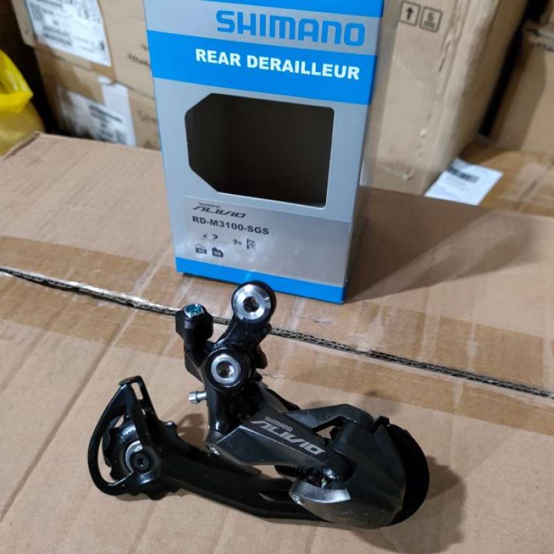 Promo Rear Derailleur Rd 9 Speed Shimano Alivio M3100 SGS Long Original ... Promo Rear Derailleur Rd 9 Speed Shimano Alivio M3100 SGS Long Original ...