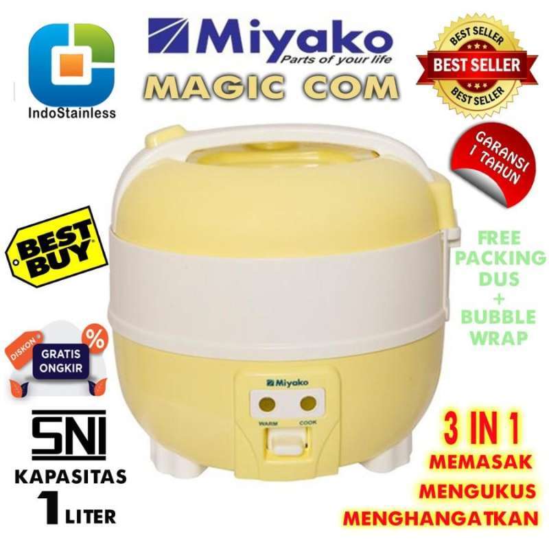 Jual MAGIC COM MIYAKO NEW 1 LITER RICE COOKER MCM 610 GARANSI RESMI 1 ...