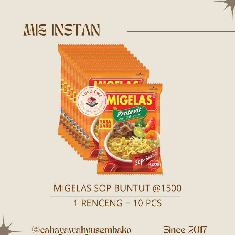Jual MIGELAS KARI AYAM Mie Instan Gelas Sachet - 1 Renceng / 10 Pcs di ...