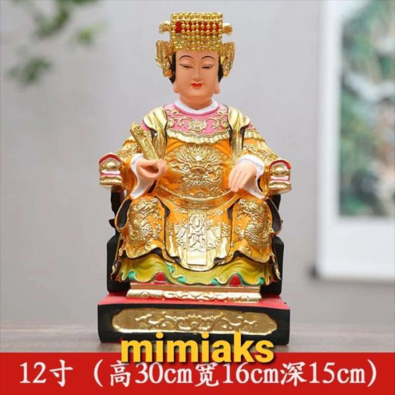 Promo Patung Dewi Mazu Ma Zhu Ma Co/ Dewi Laut 12Inch Fiber Diskon 9% ...