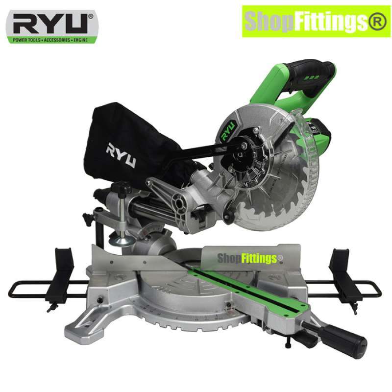 Promo RYU RMS 180 1 Mesin Potong Miter Saw Geser 7 Sliding Mitre Saw 7 ...
