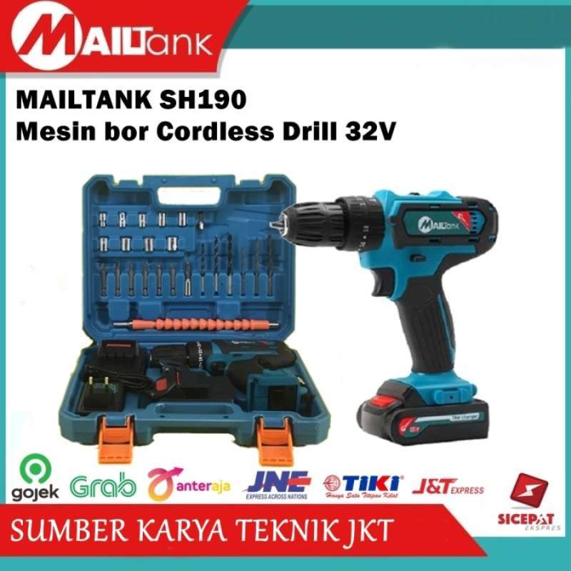 Promo MAILTANK SH 190 Mesin Bor Baterai Tembok Cordless Drill 32V Diskon 13% di Seller toko ...
