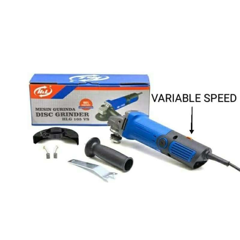 Promo Gerinda Tangan H&L Variable Speed Disc Grinder 4 Inch HLG 105 VS ...
