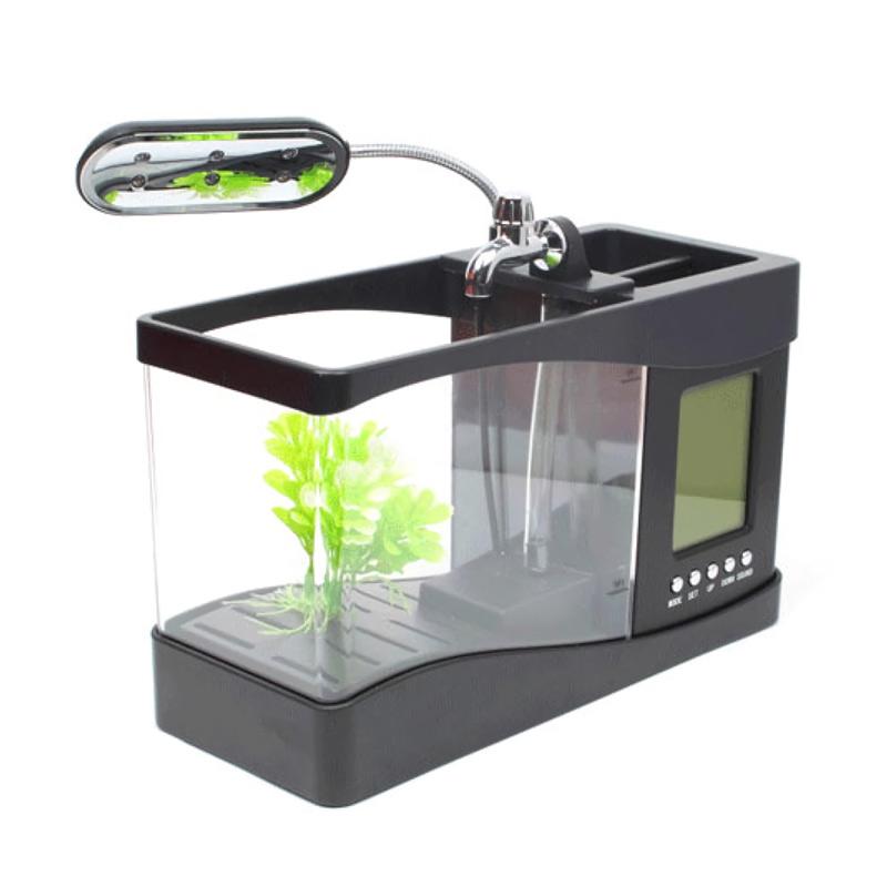 Jual gandr.corner Aquarium Mini Fish Tank USB Desktop Meja dengan Pompa ...