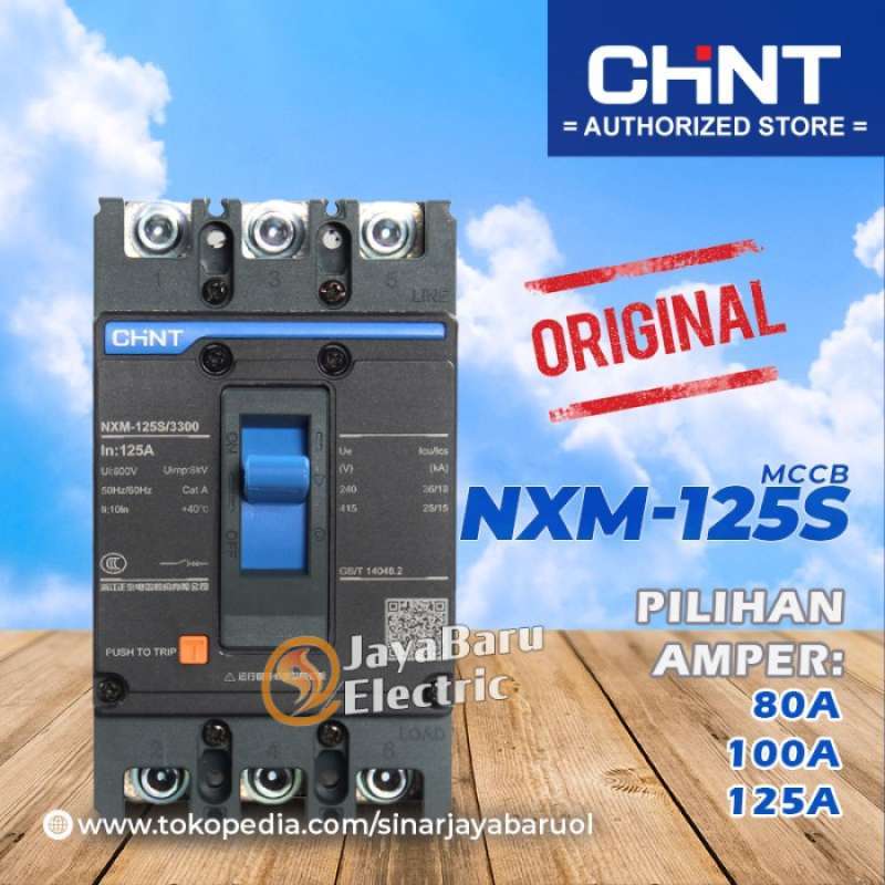 Promo Mccb Breaker Chint Nxm-125s Nxm125s 3p 80a 100a 125a Diskon 22% Di Seller Toko Alat Tukang ...
