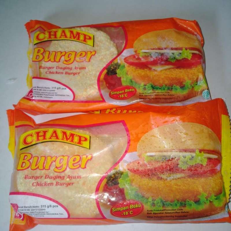 Jual Champ Burger Ayam Halal Di Seller Misis Frozen - Utan Panjang ...