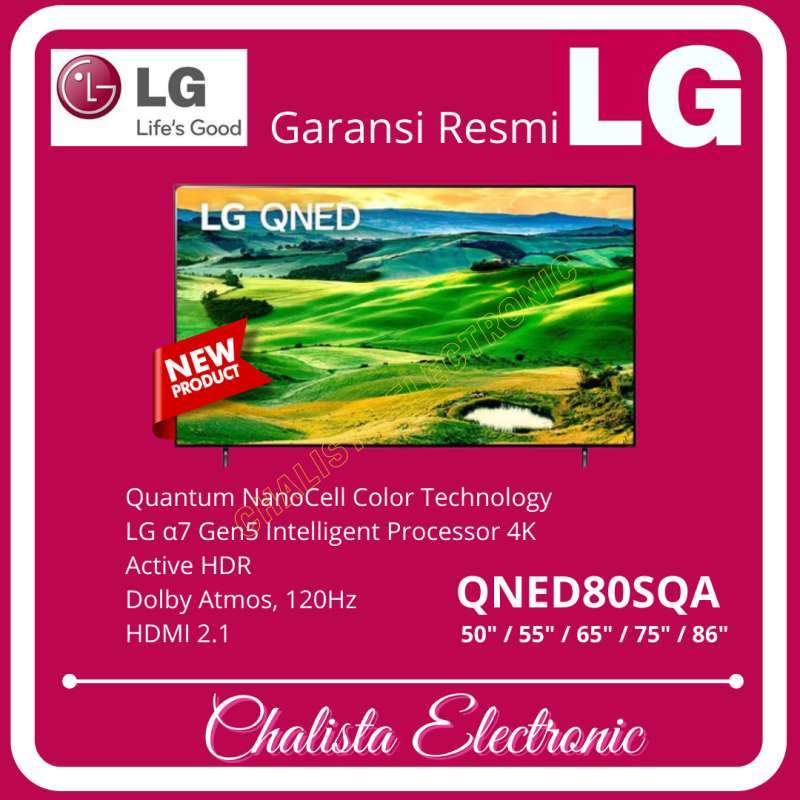 Jual LG 75QNED80SQA 4K QNED w/ AI ThinQ Smart TV 75 Inch 75QNED80 di Seller CHALISTA ELECTRONIC ...