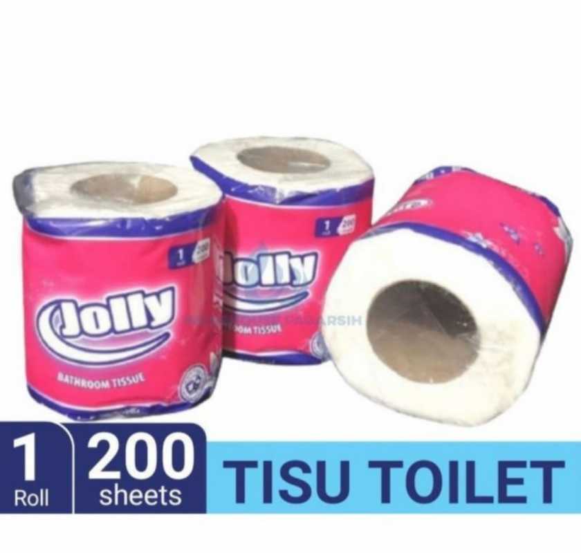 Promo Jolly Tisu Rol Gulung Polos 200s 1 Roll - Tissue Toilet Bathroom ...