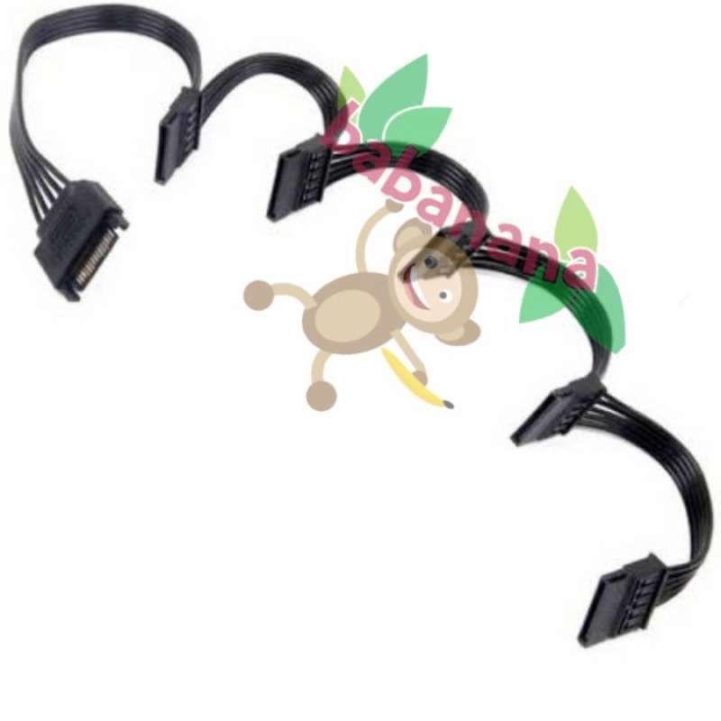 Promo Kabel Sata Power 1 To 5 Splitter Cabang Ssd Hdd Extension Cable ...