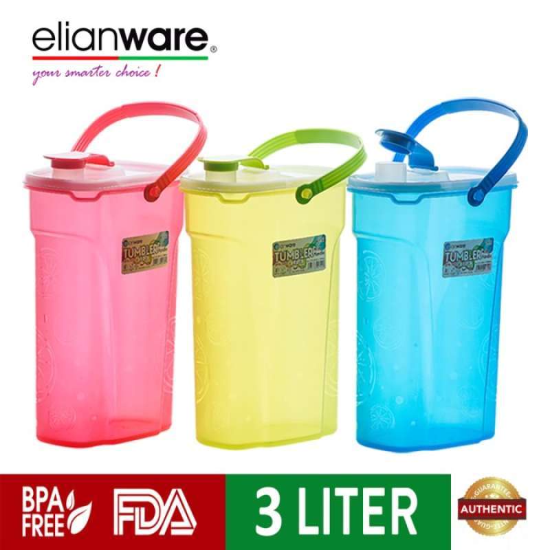 Promo Tumbler Besar Dengan Handle Elianware 3 Ltr (E-1186) Teko Air ...